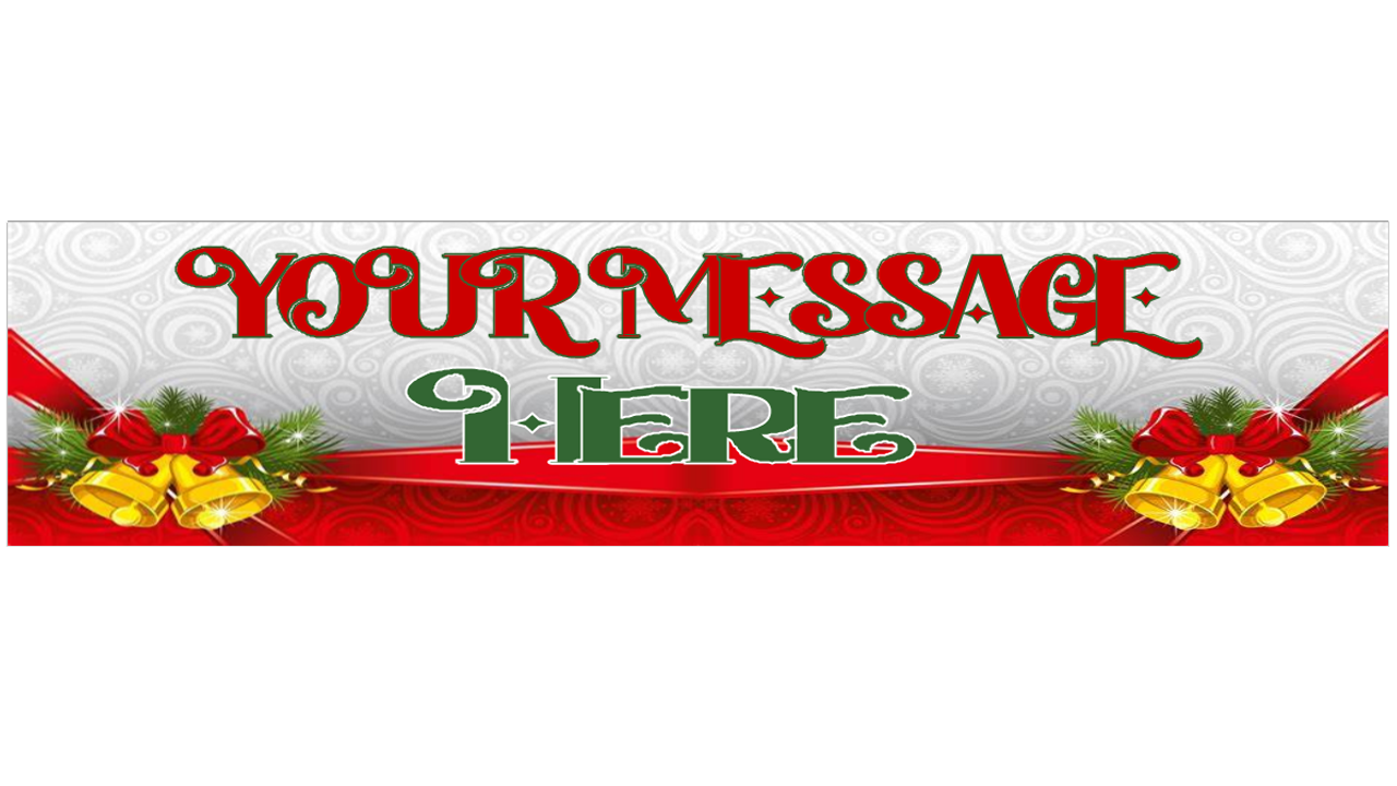 Personalised Christmas Banner