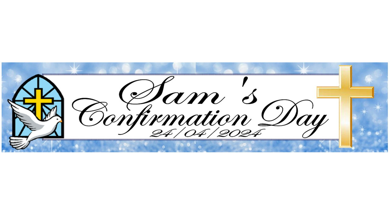 Personalised Confirmation Day Banner