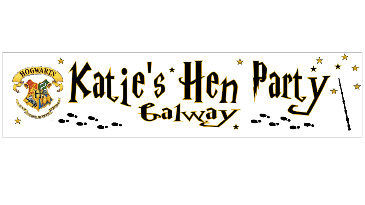 Harry Potter Personalised Hen Party Banner