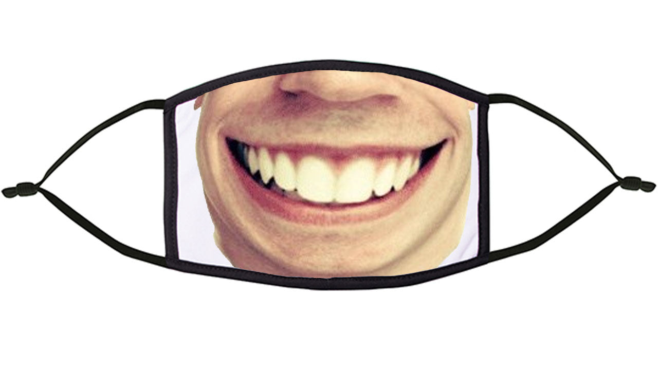 Big Teeth Funny Re-Usable Face Mask