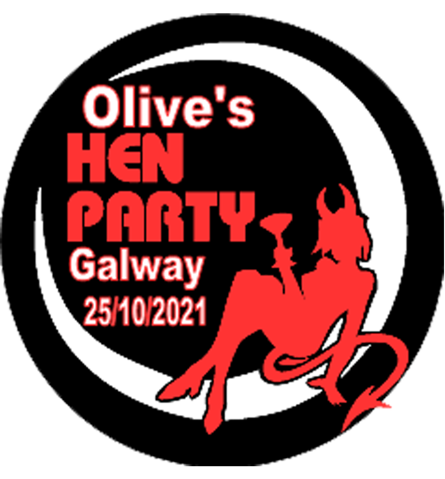 Devil Theme Hen Party Personalised Badge